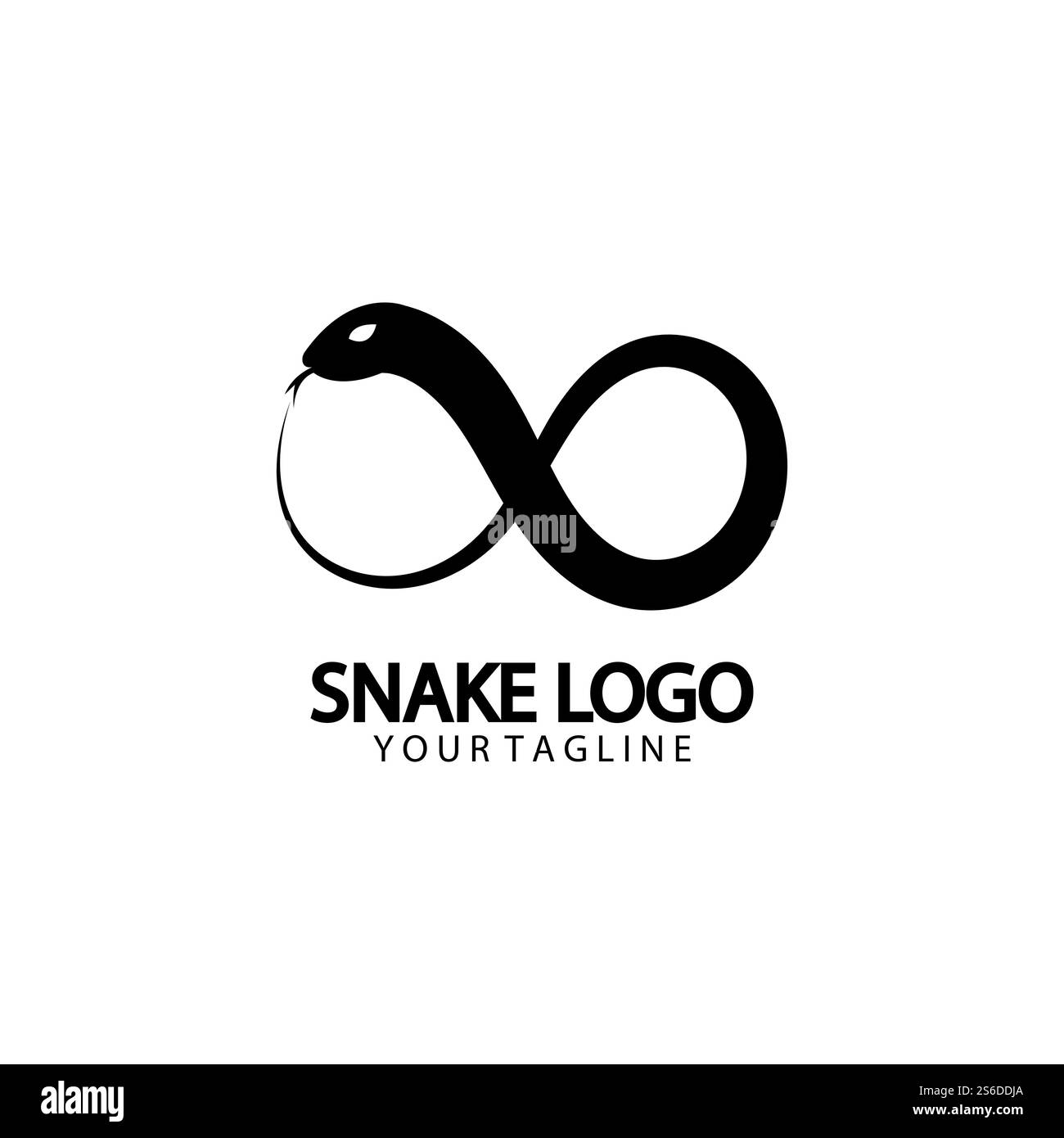 Snake logo template design. Vector illustration Stock Vector Image ...