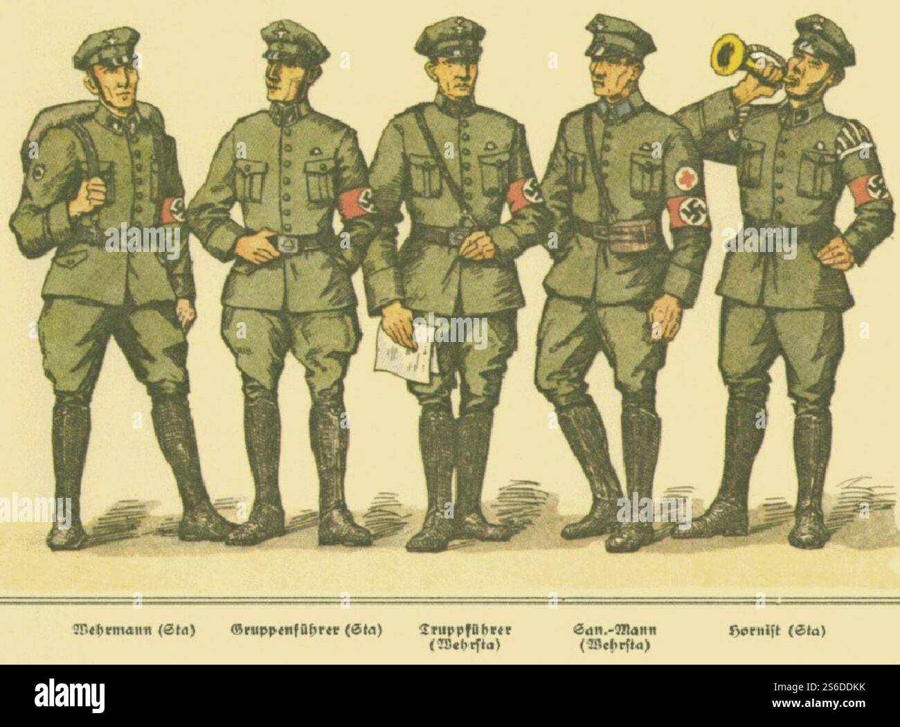 G Lebrecht Uniformen Abzeichen Fahnen der NSDAP Stahlhelmbund usw ca ...