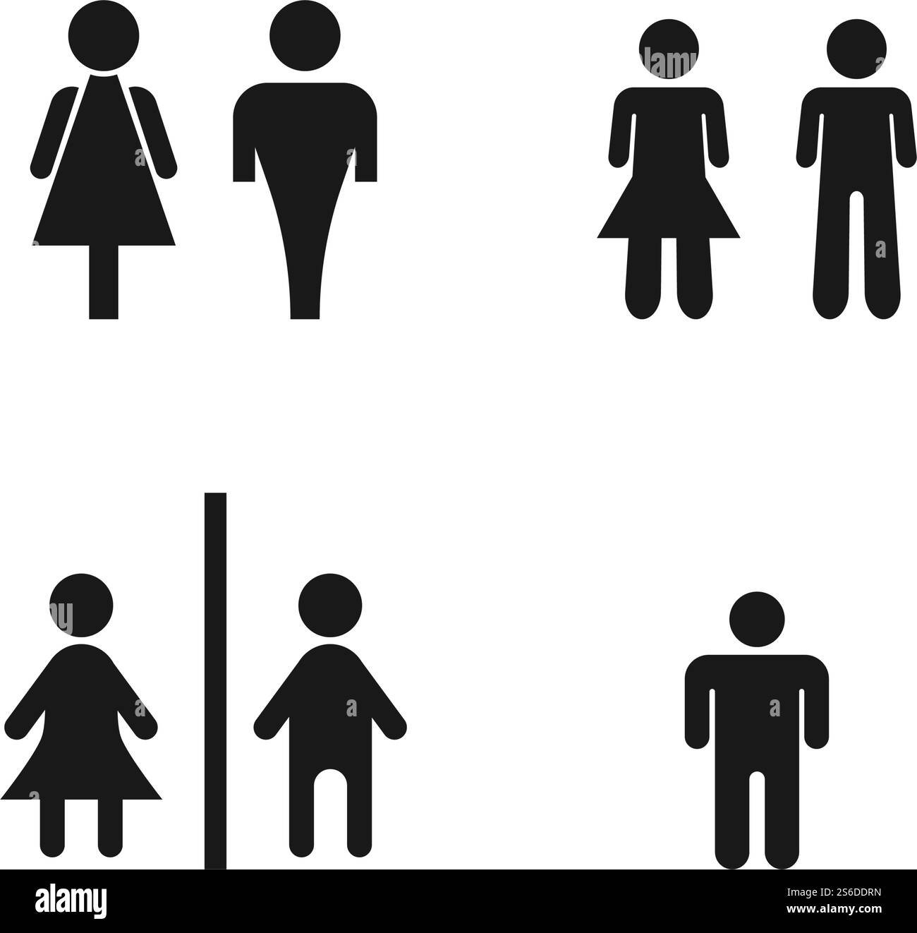 Toilet sign vector flat design Stock Vector Image & Art - Alamy