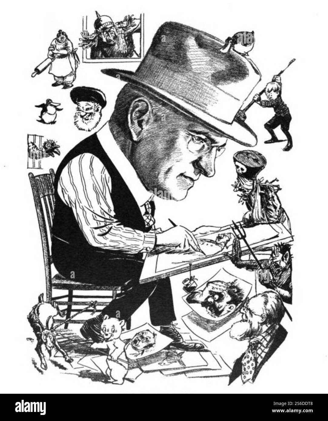 Cartoonist caricature hi-res stock photography and images - Alamy