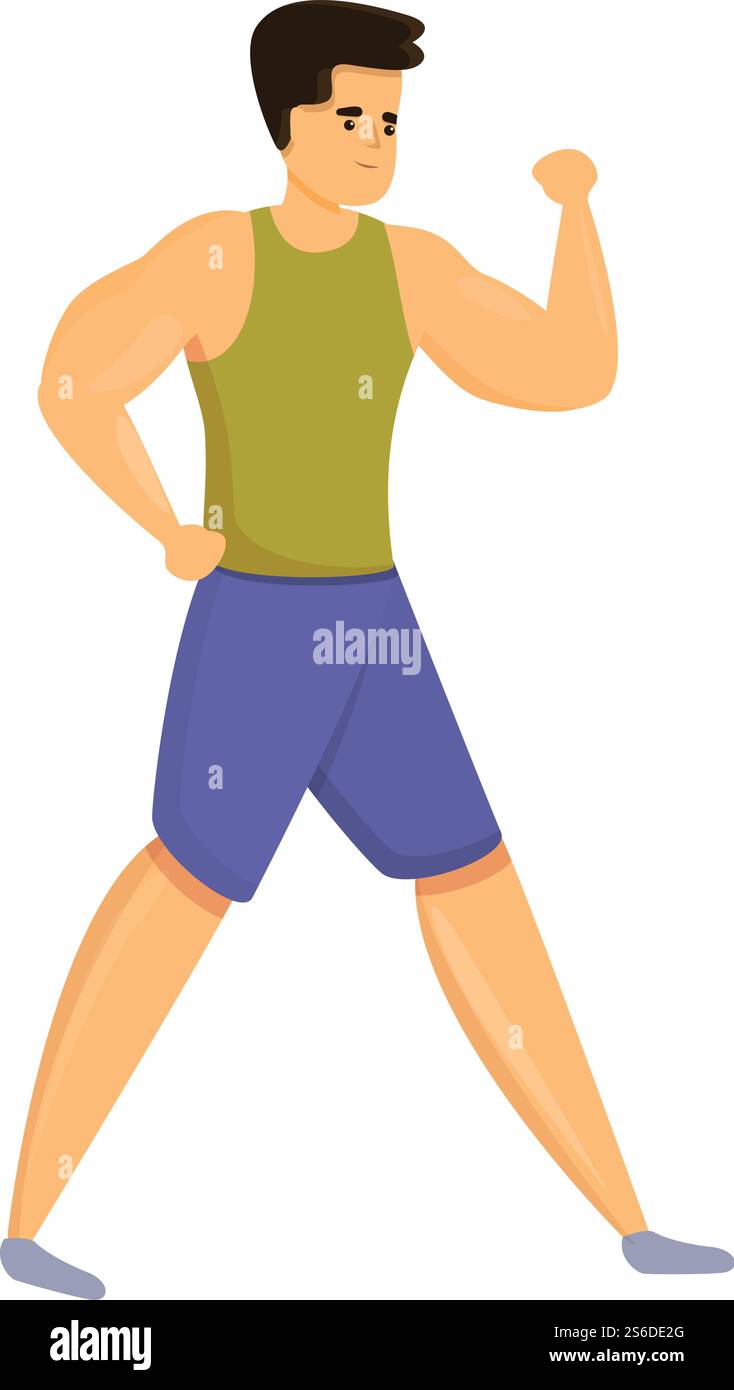 Bodybuilder power icon. Cartoon of bodybuilder power vector icon for ...