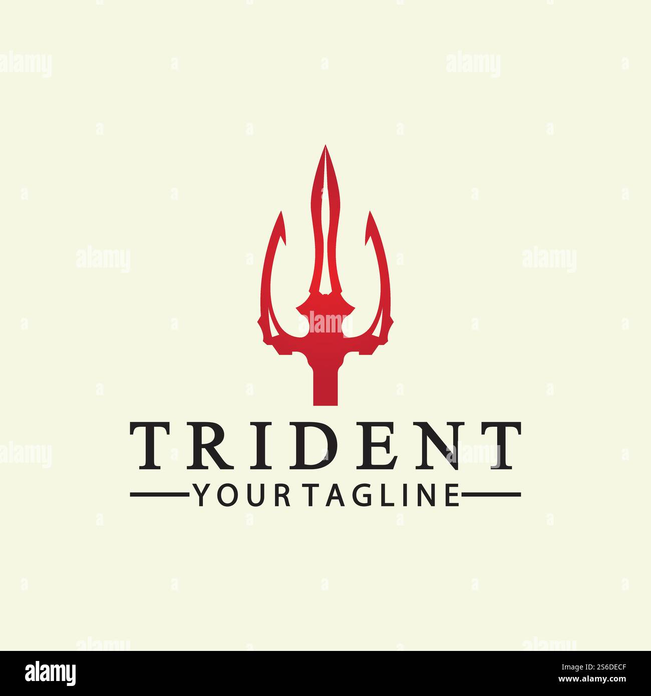 Vintage Trident Spear of Poseidon Neptune God Triton King logo design Stock Vector Image & Art ...