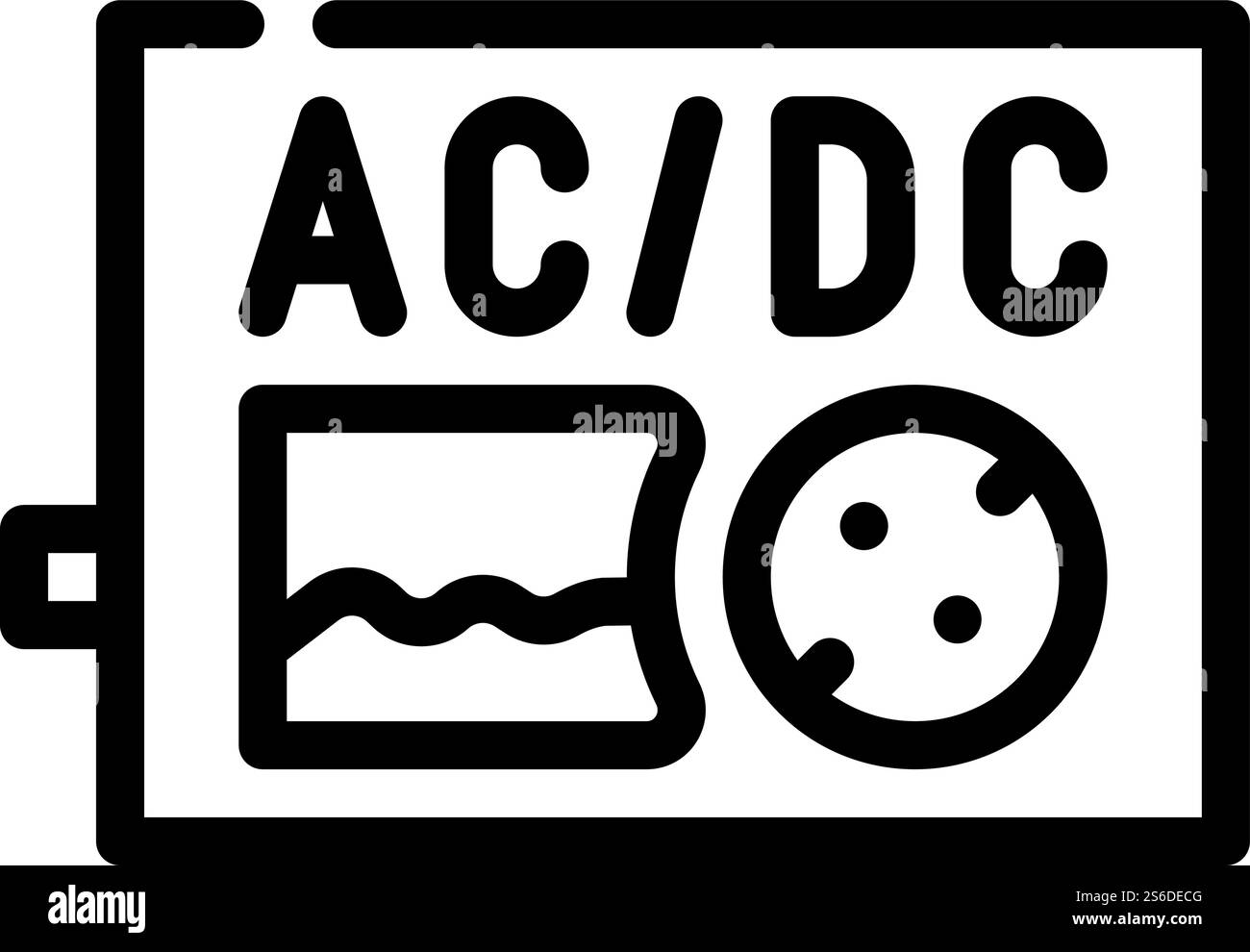 inverter electric equipment line icon vector. inverter electric ...