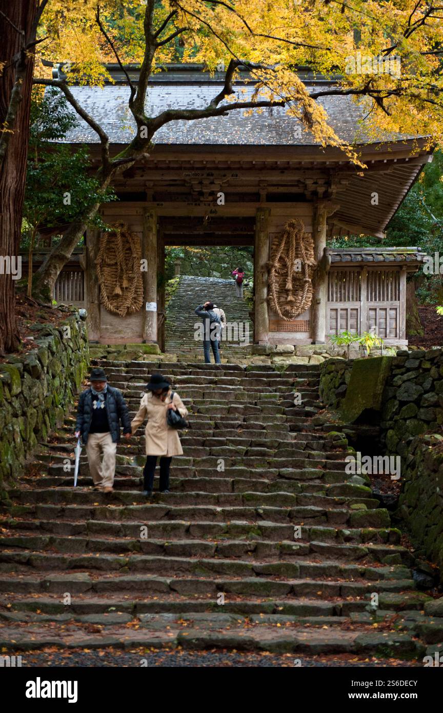 Huge waraji straw sandals at National Treasure Hyakusaiji Temple, one ...
