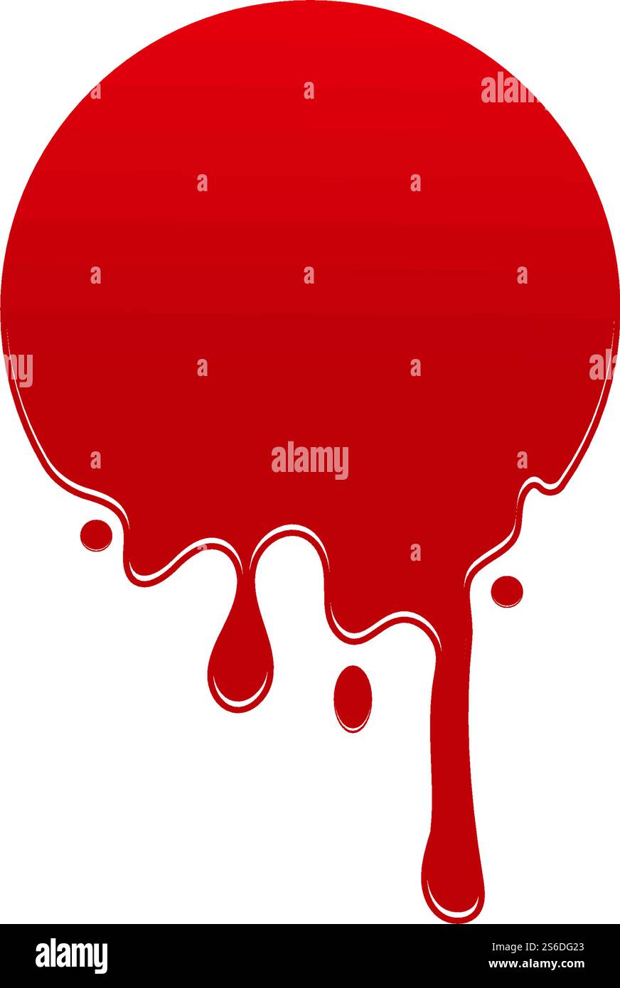 Dripping paint icon logo. Current liquid. Paint flows. Melted circle ...