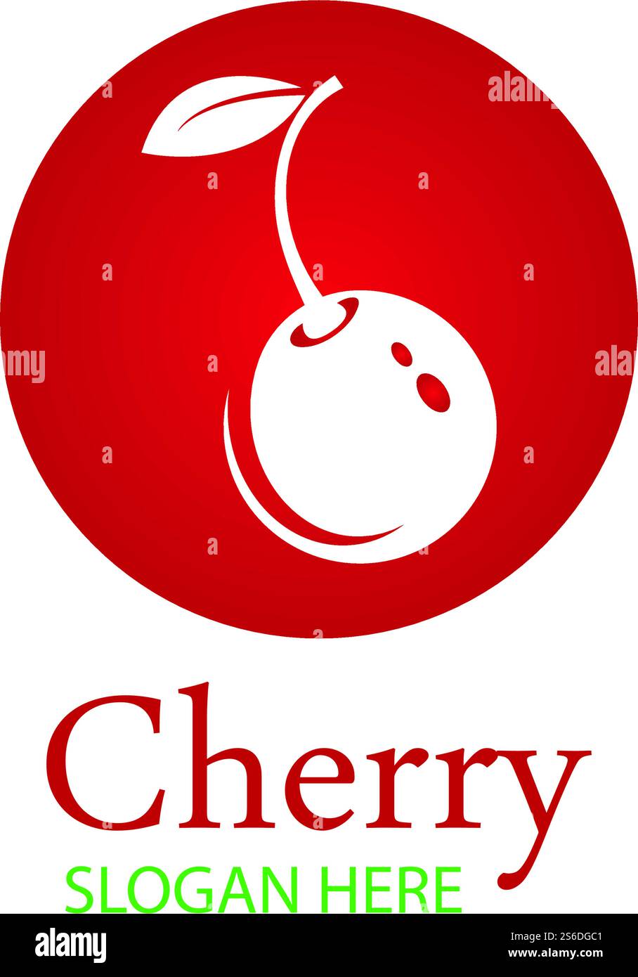 Cherry logo design template. vector illustration Stock Vector Image ...