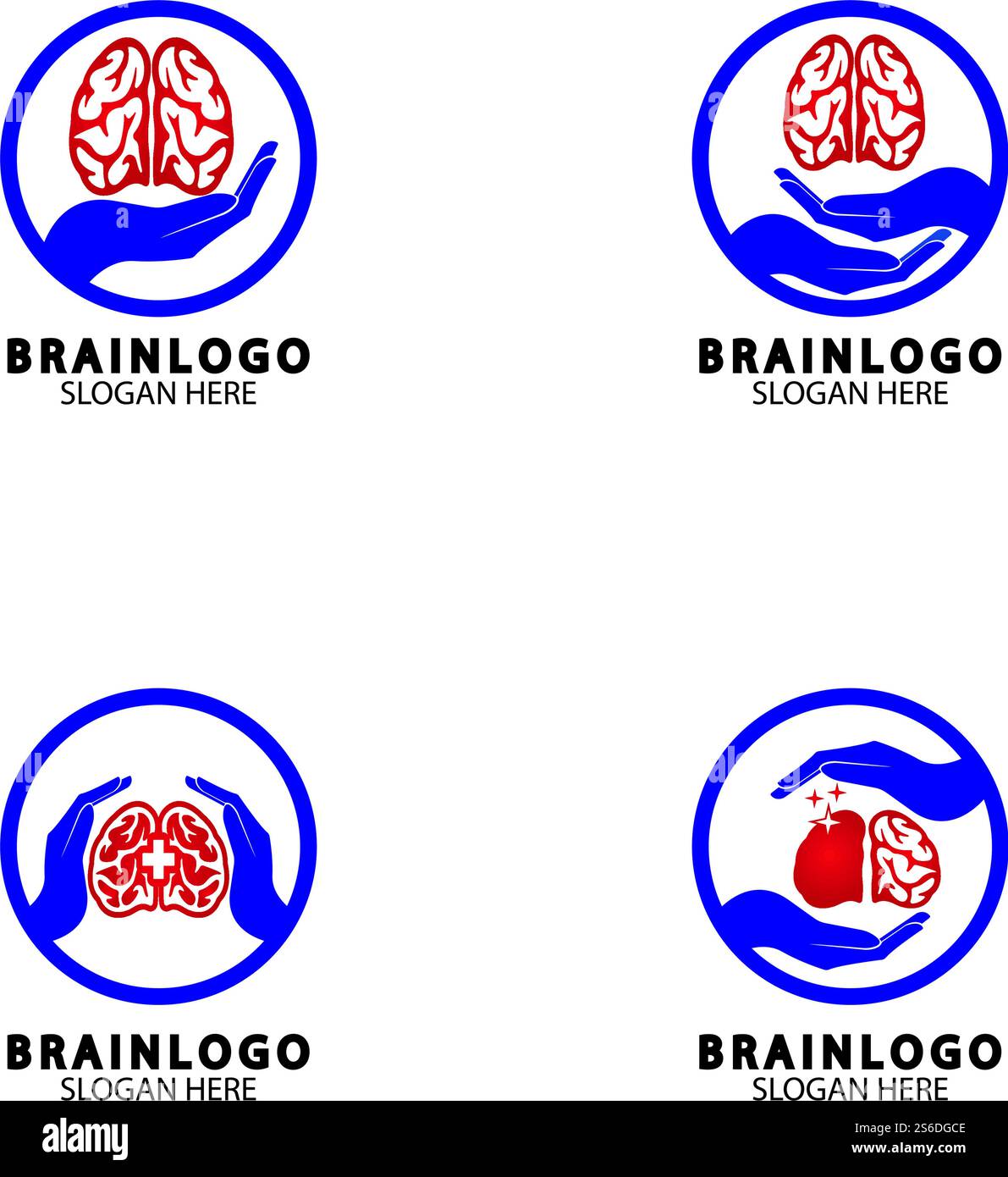 Brain logo designs concept vector, Health Brain Pulse logo, Brain care ...