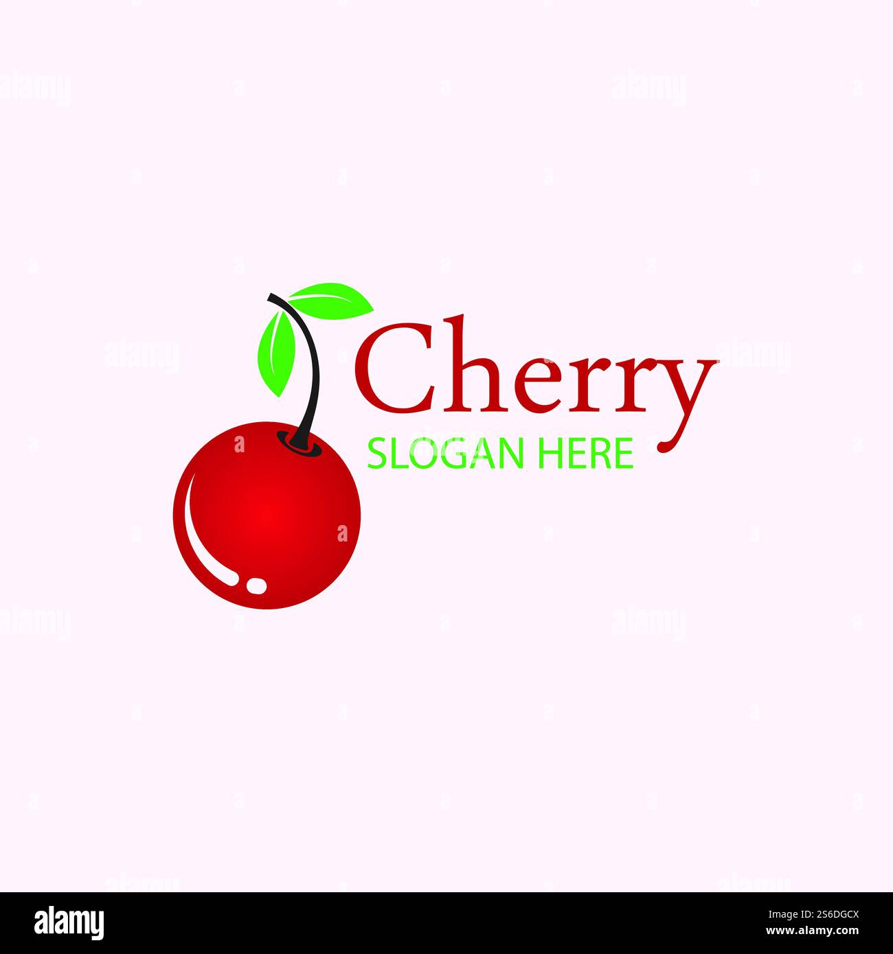 Cherry logo design template. vector illustration Stock Vector Image ...