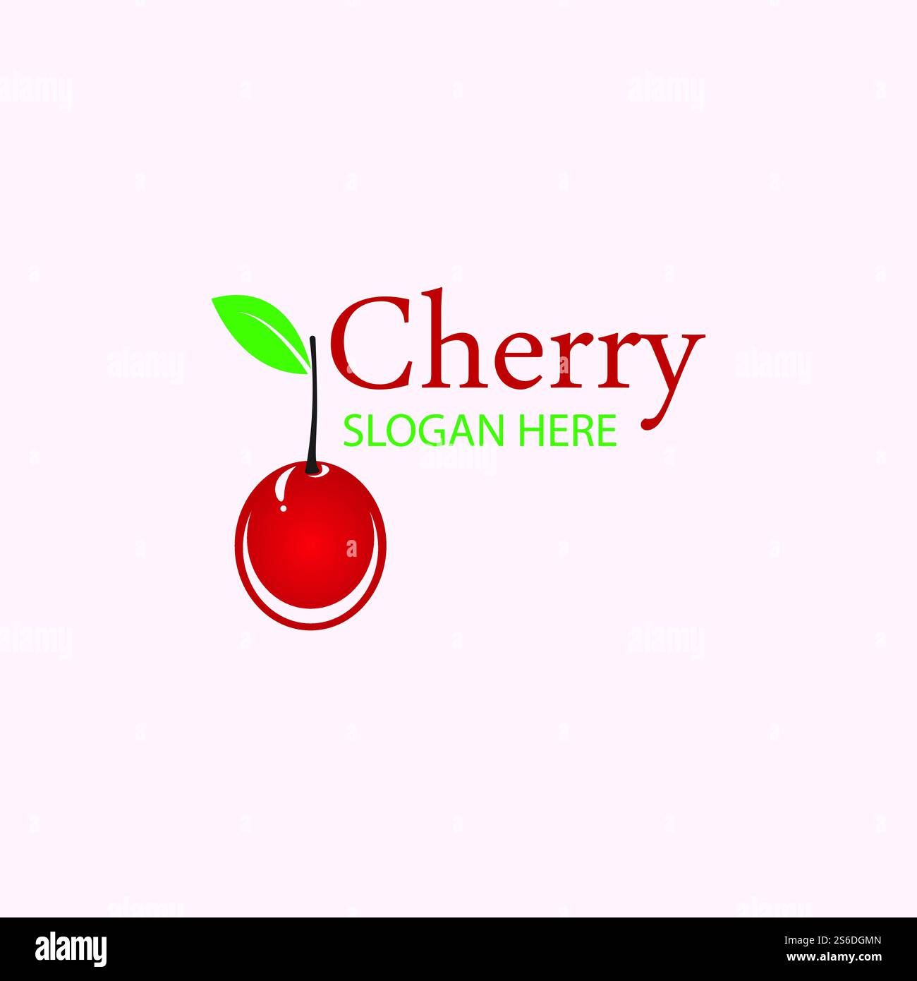 Cherry logo design template. vector illustration Stock Vector Image ...