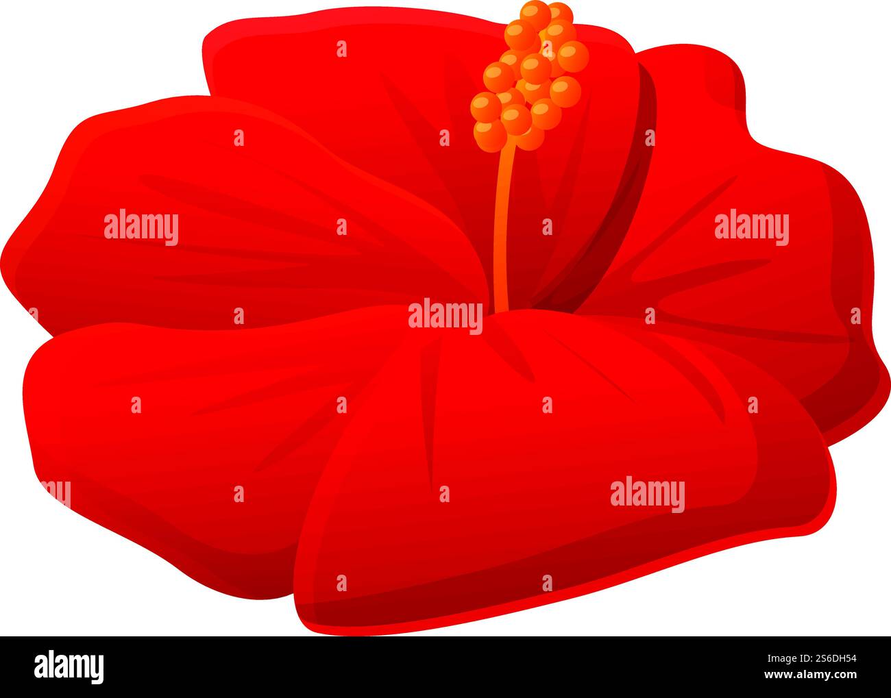 Mallow hibiscus icon. Cartoon of mallow hibiscus vector icon for web ...
