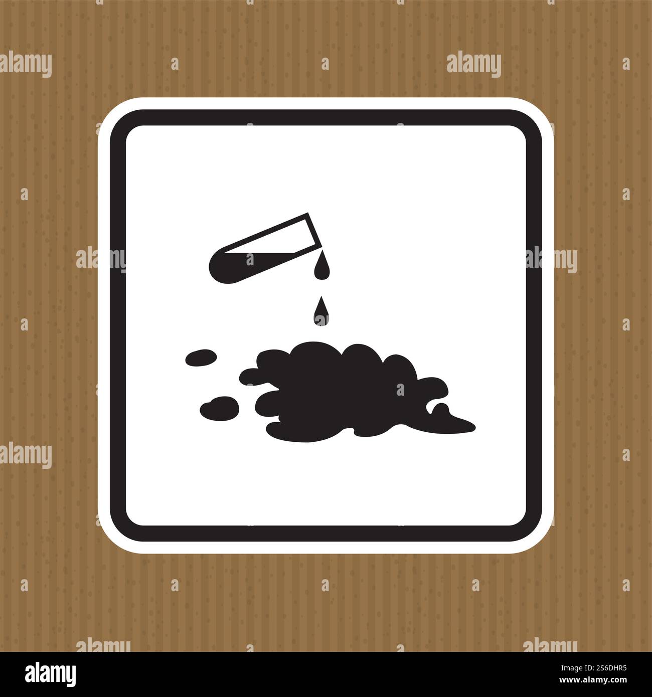 Beware Chemical Spill Symbol Sign Isolate On White Background,Vector ...