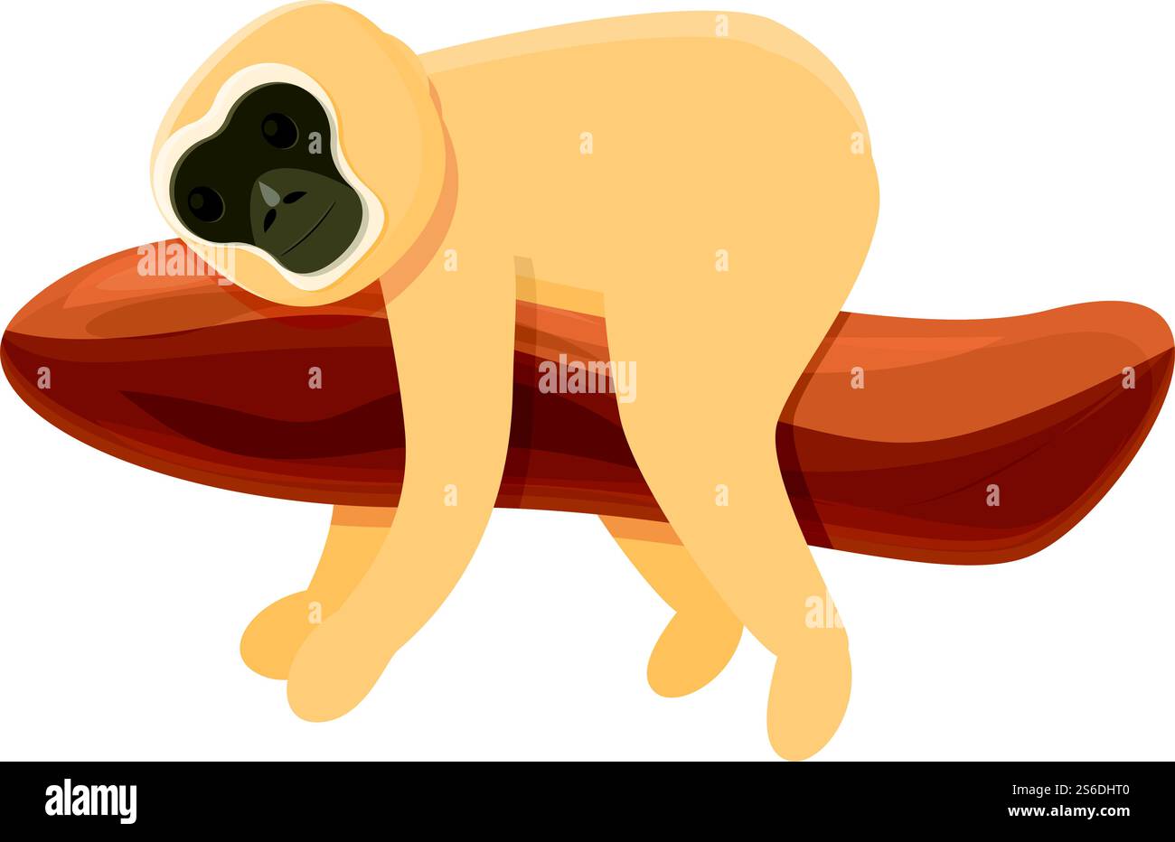 Gibbon animal icon. Cartoon of gibbon animal vector icon for web design ...