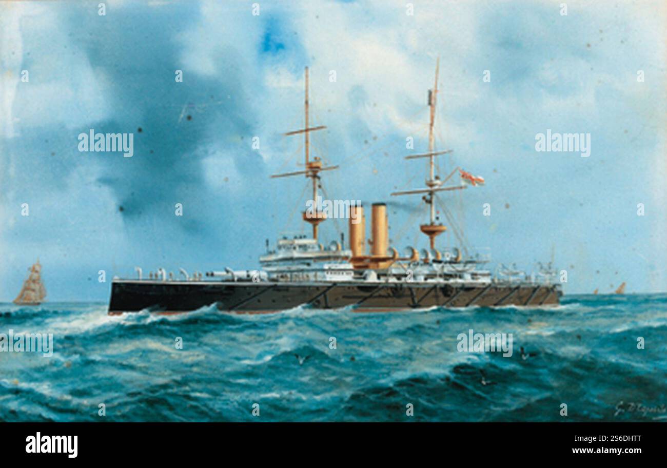 Gaetano Esposito - The battleship H.M.S. Repulse Stock Photo - Alamy
