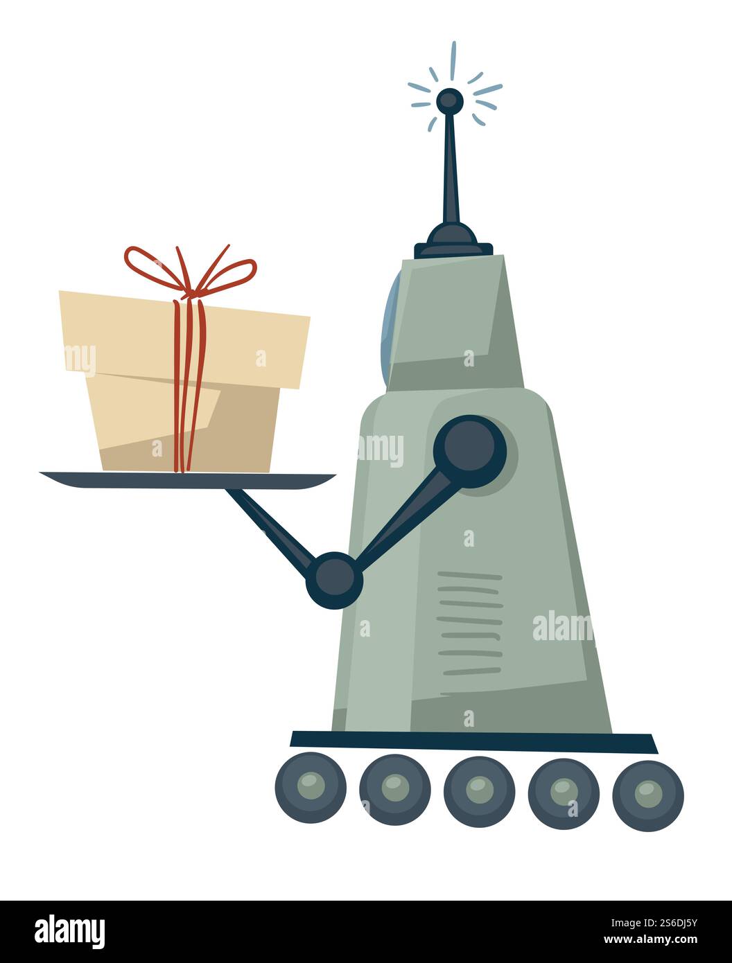 Robotic appliance delivering package hi-res stock photography and ...