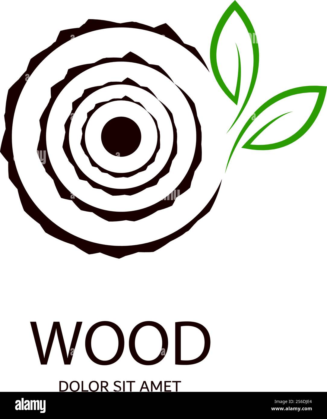 Wood logo vector flat design Stock Vector Image & Art - Alamy