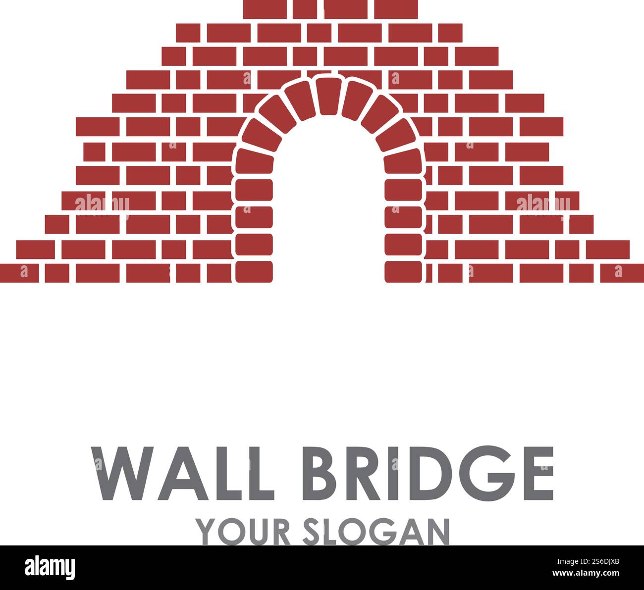 Wall bridge logo illustration vector design Stock Vector Image & Art ...