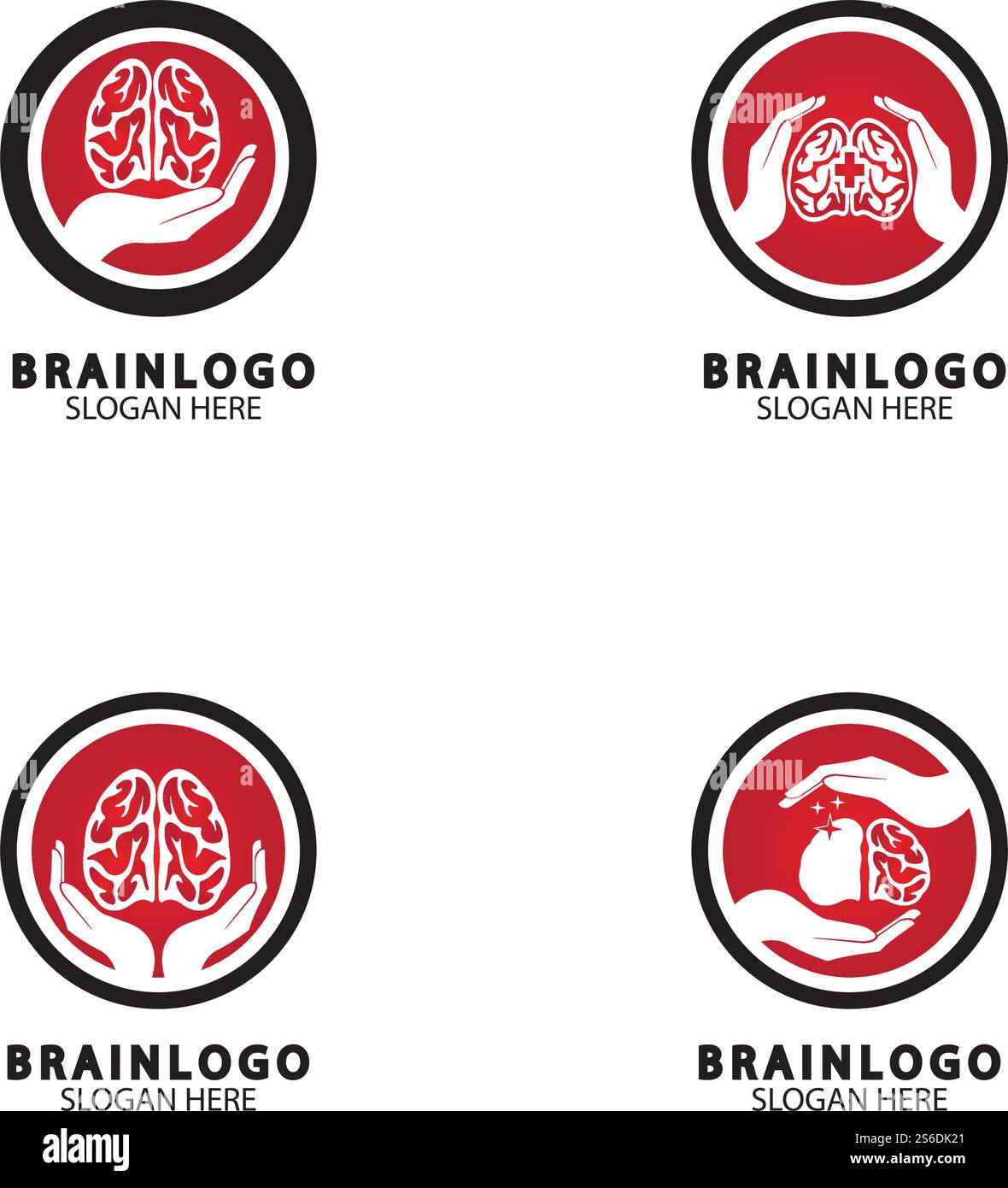 Brain logo designs concept vector, Health Brain Pulse logo, Brain care ...