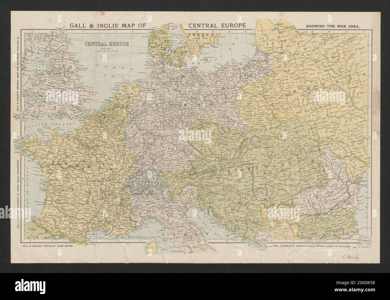 Gall & Inglis' map of Central Europe showing the war area (5003847 ...