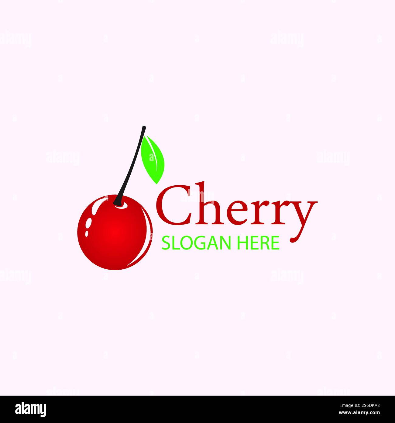 Cherry logo design template. vector illustration Stock Vector Image ...