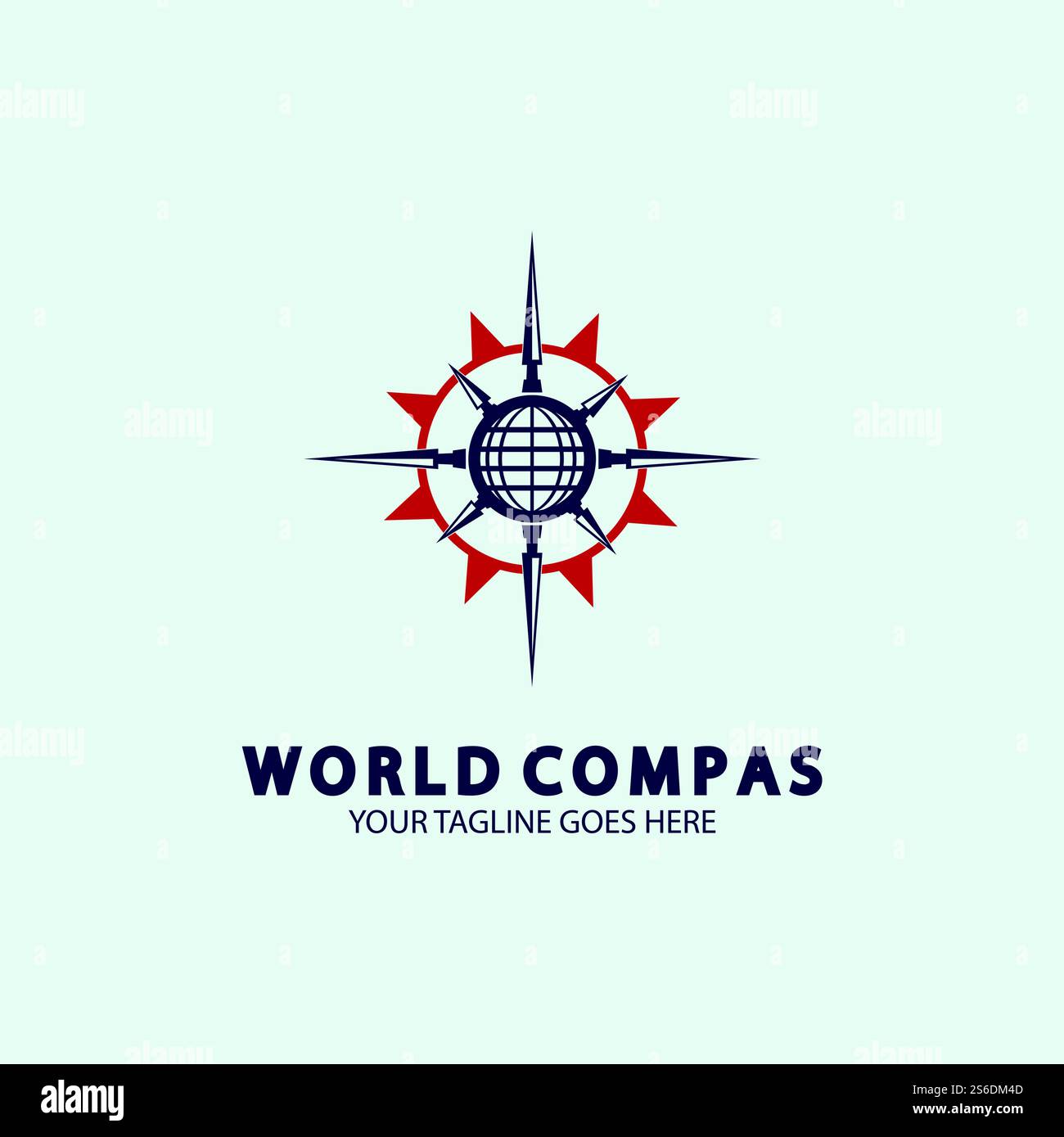 World Compass logo design, world logo concept, compass logo concept ...
