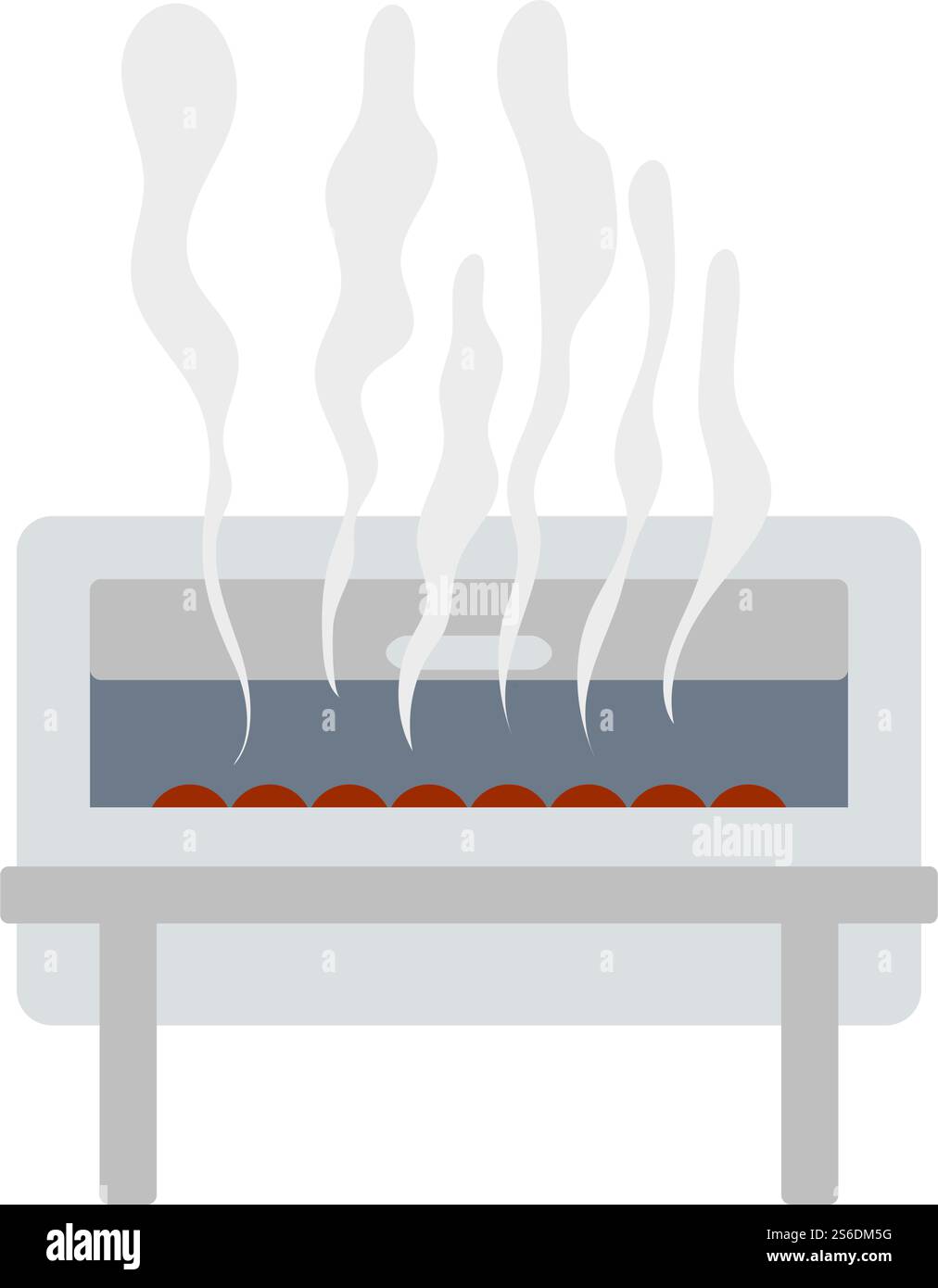 Chafing Dish Icon. Flat Color Design. Vector Illustration Stock Vector ...