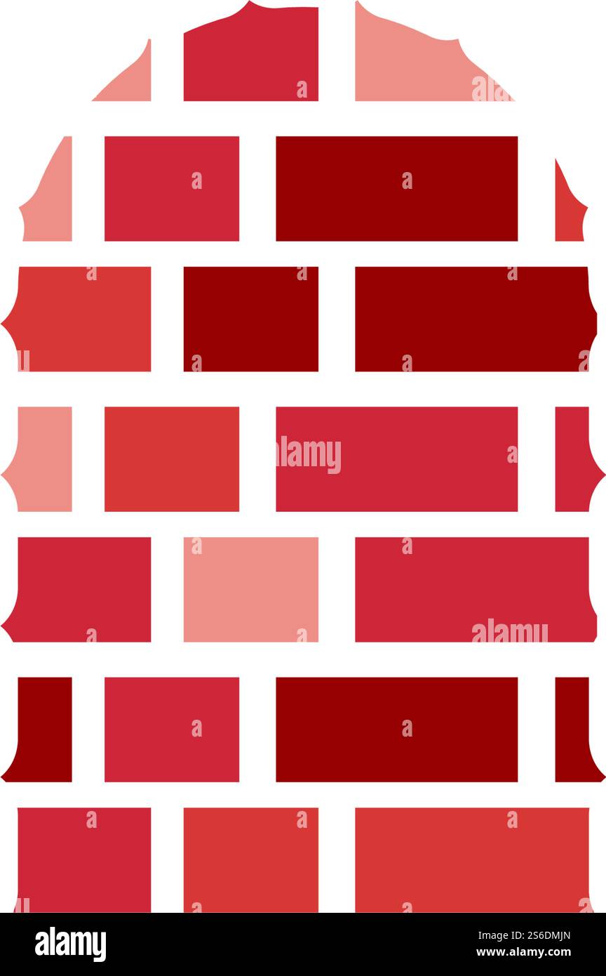 Brick wall logo vector ilustration design Stock Vector Image & Art - Alamy