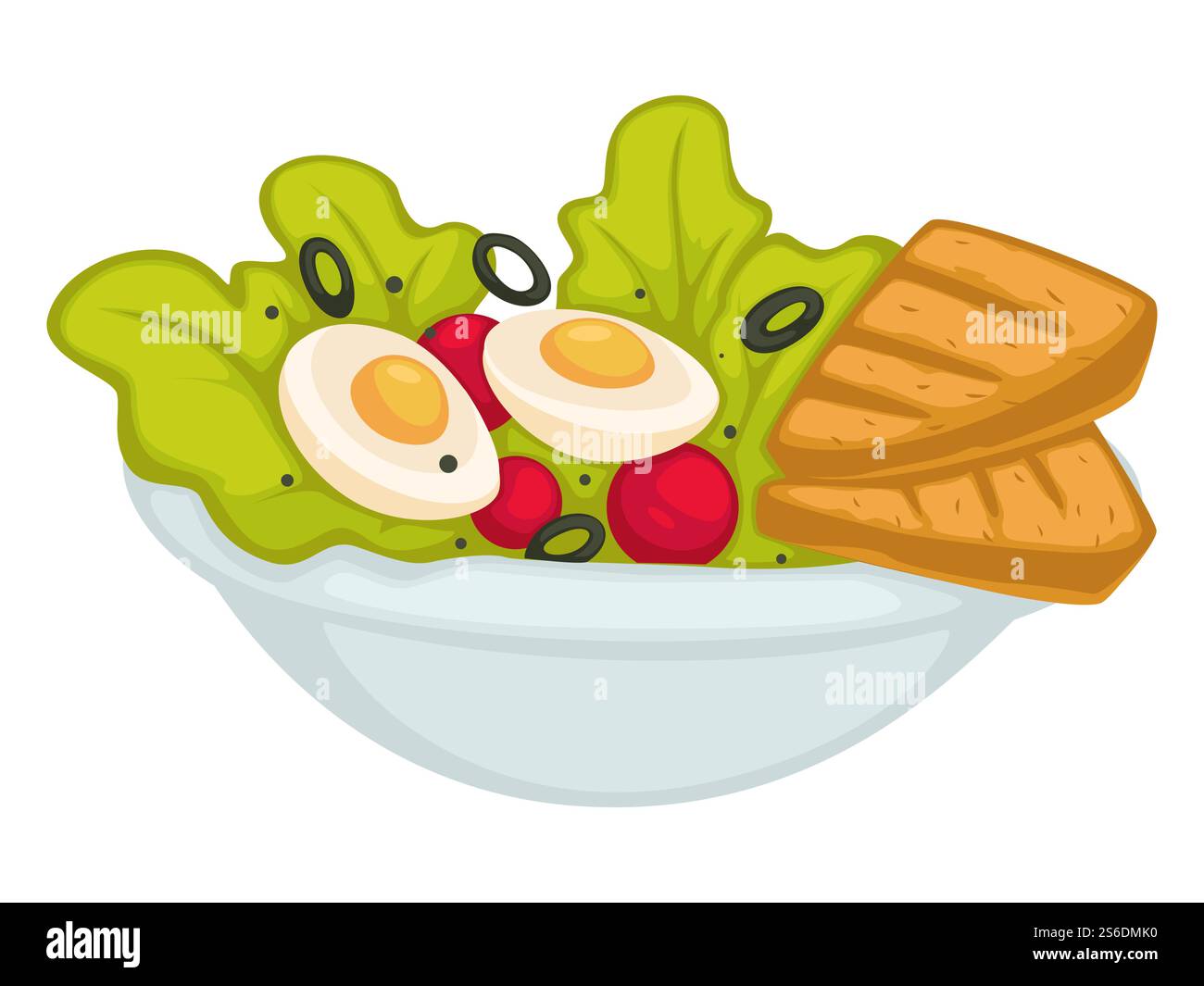 Traditional mediterranean recipe salad Stock Vector Images - Alamy