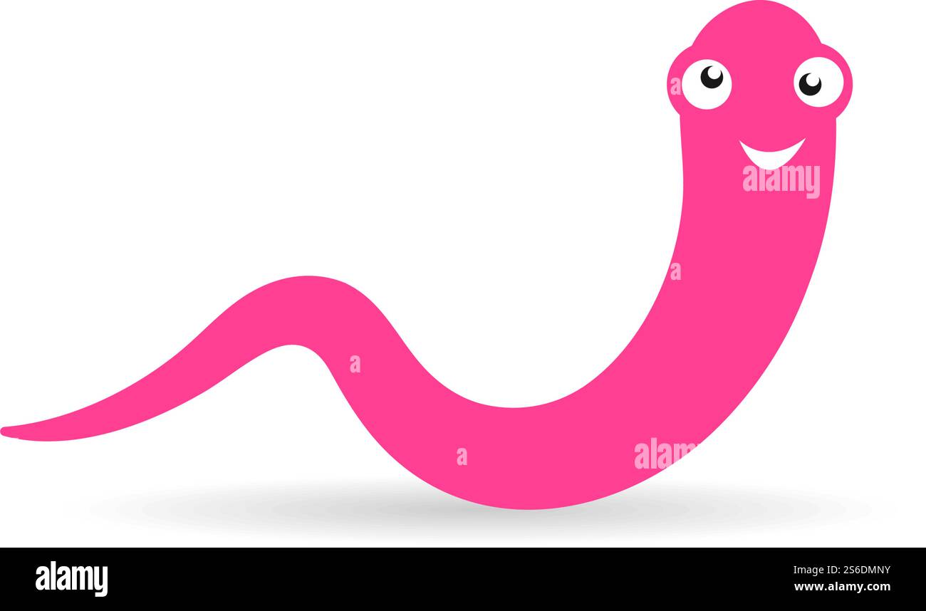 Worm illustration logo vector design Stock Vector Image & Art - Alamy