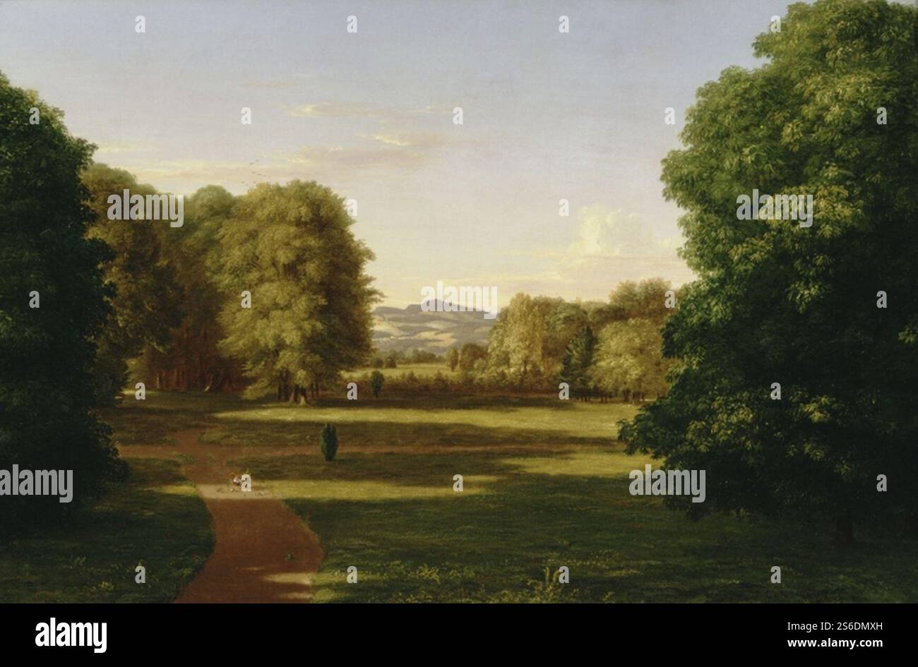 Gardens of the Van Rensselaer Manor House Stock Photo - Alamy