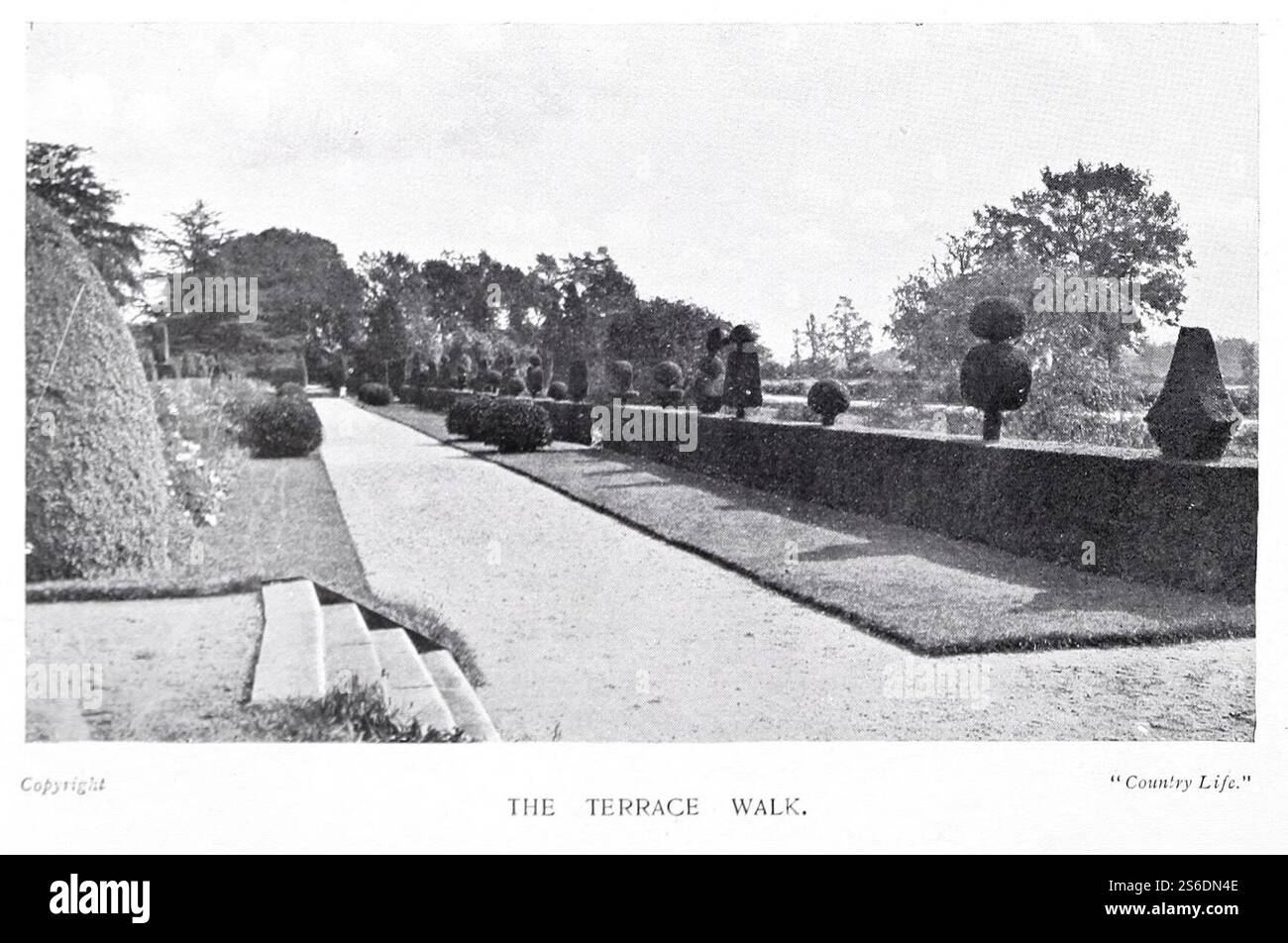Gardens Old and New Vol 1 Brome Hall the terrace walk 0284 Stock Photo ...