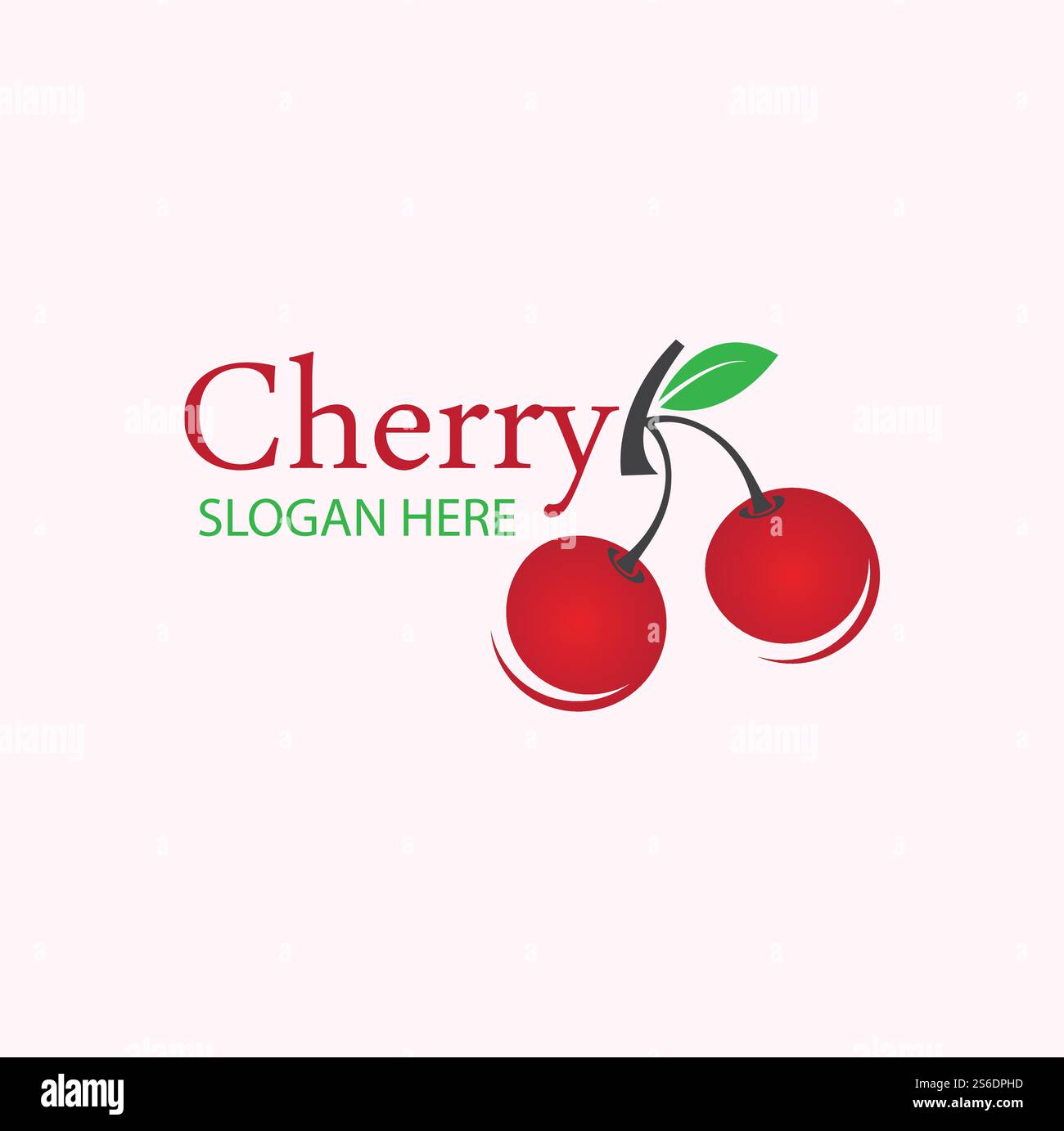 Cherry logo design template. vector illustration Stock Vector Image ...