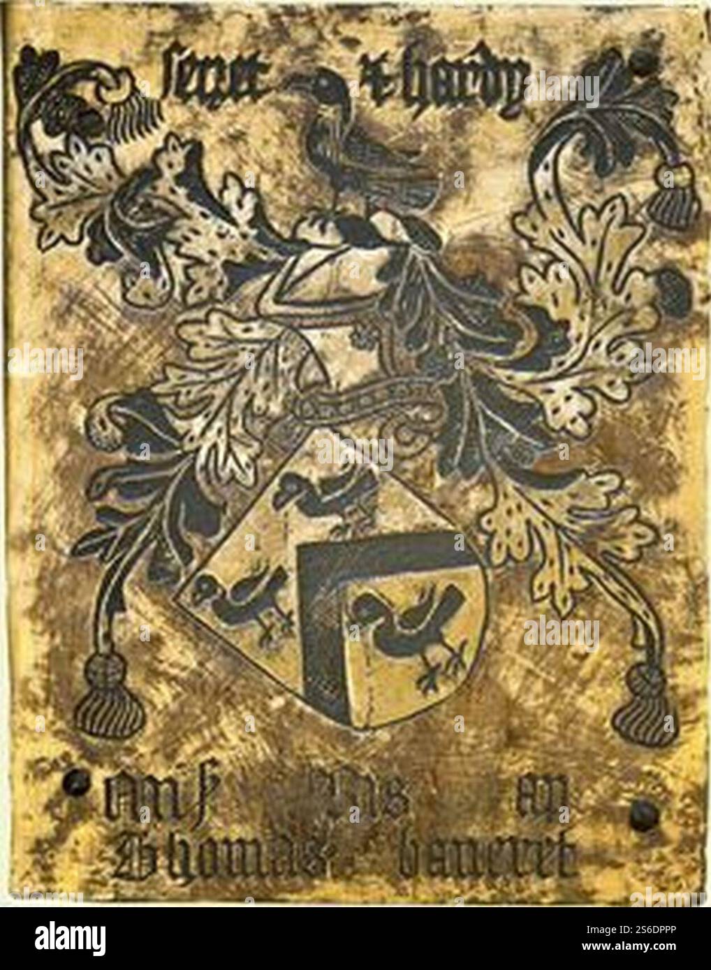 Garter Stall Plate, Sir Rhys ap Thomas (died 1525), KG Stock Photo - Alamy