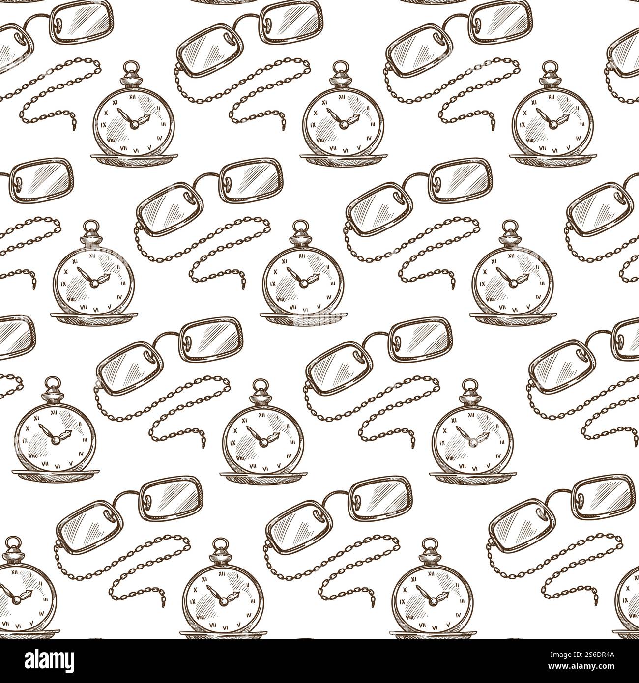 Retro pocket clock showing time and glasses for poor sign decorated ...