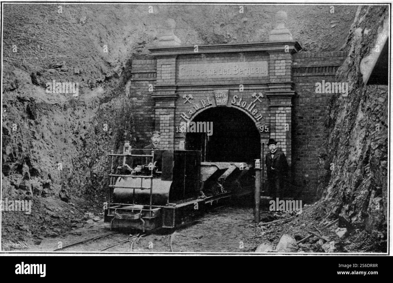 Gasoline mining locomotive entering hi-res stock photography and images ...