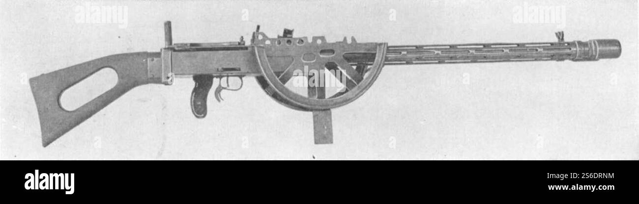 Gast machine gun with drum magazines removed Stock Photo - Alamy