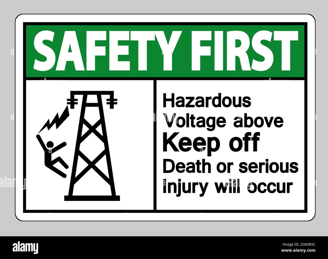Safety First Hazardous Voltage Above Keep Out Death Or Serious Injury ...