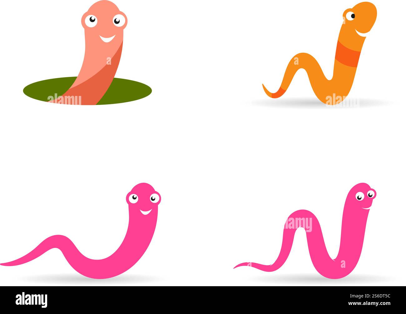 Worm illustration logo vector design Stock Vector Image & Art - Alamy