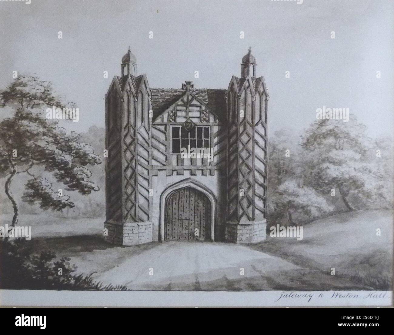 Gateway to Weston Hall Stock Photo - Alamy