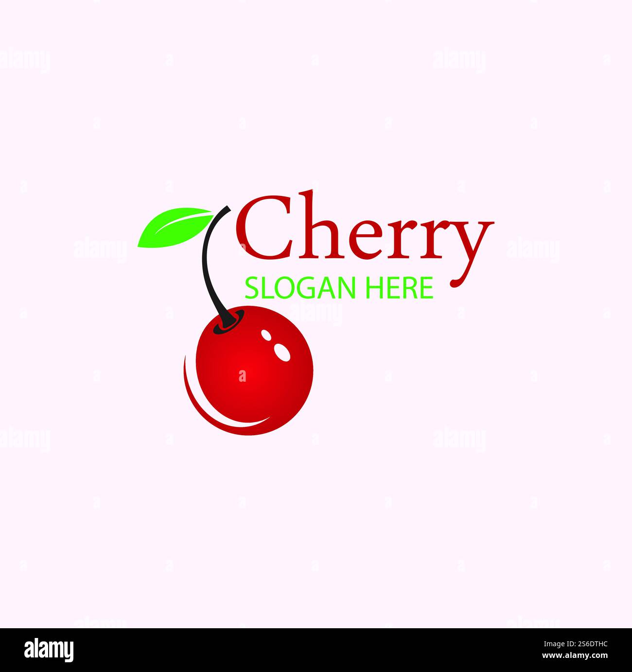 Cherry logo design template. vector illustration Stock Vector Image ...