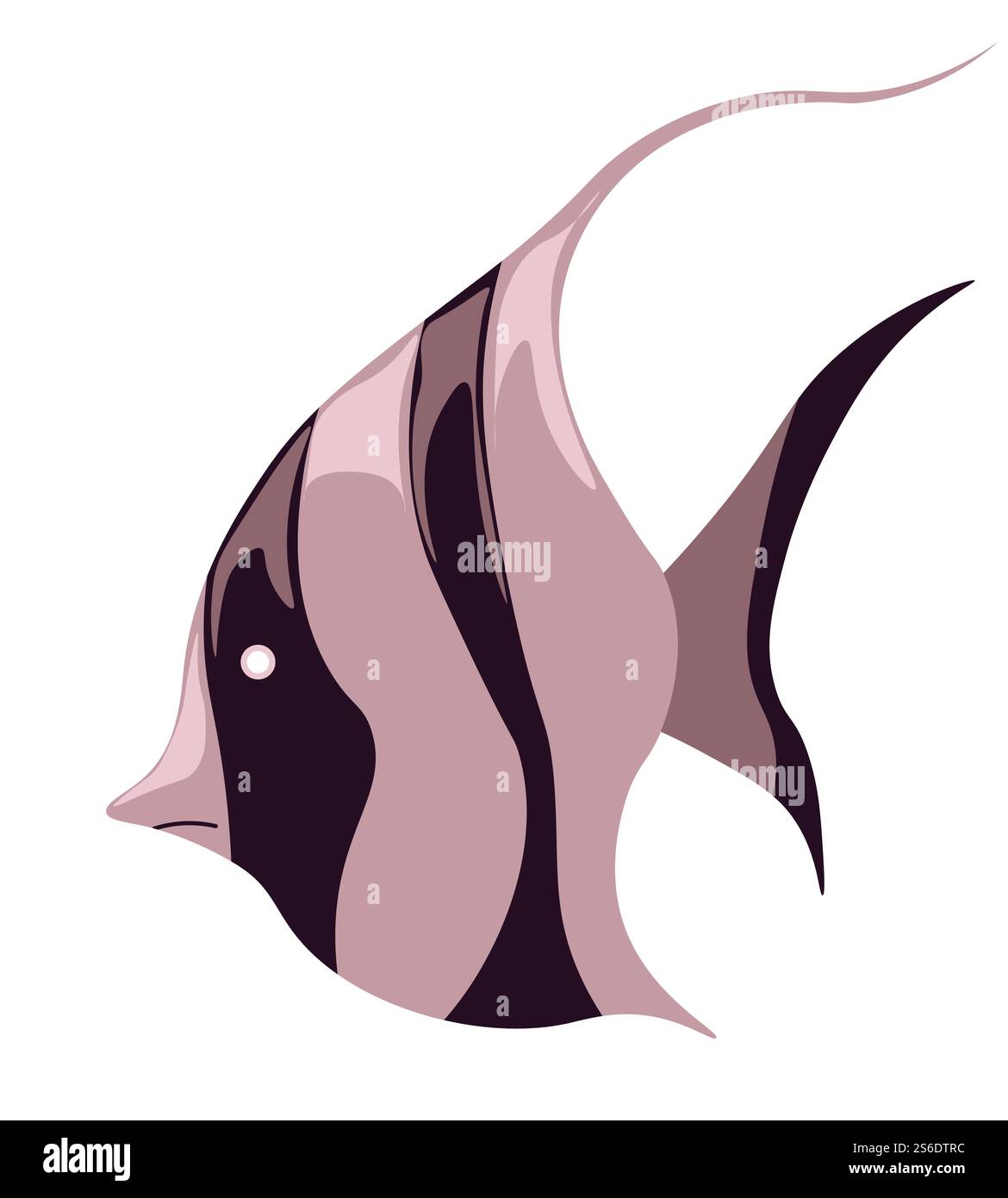 Sea or ocean life underwater, isolated fish with spots swimming ...