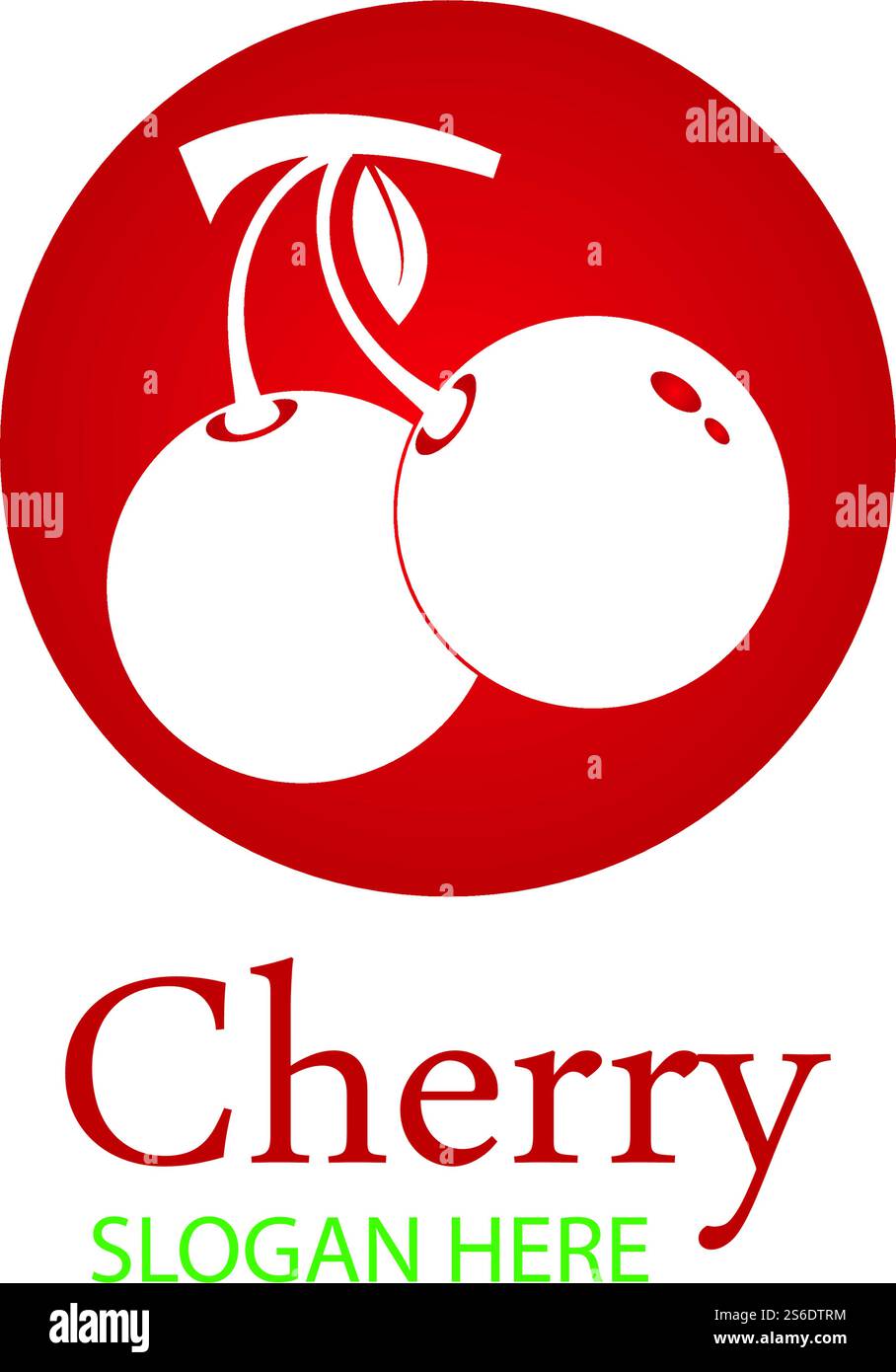Cherry logo design template. vector illustration Stock Vector Image ...