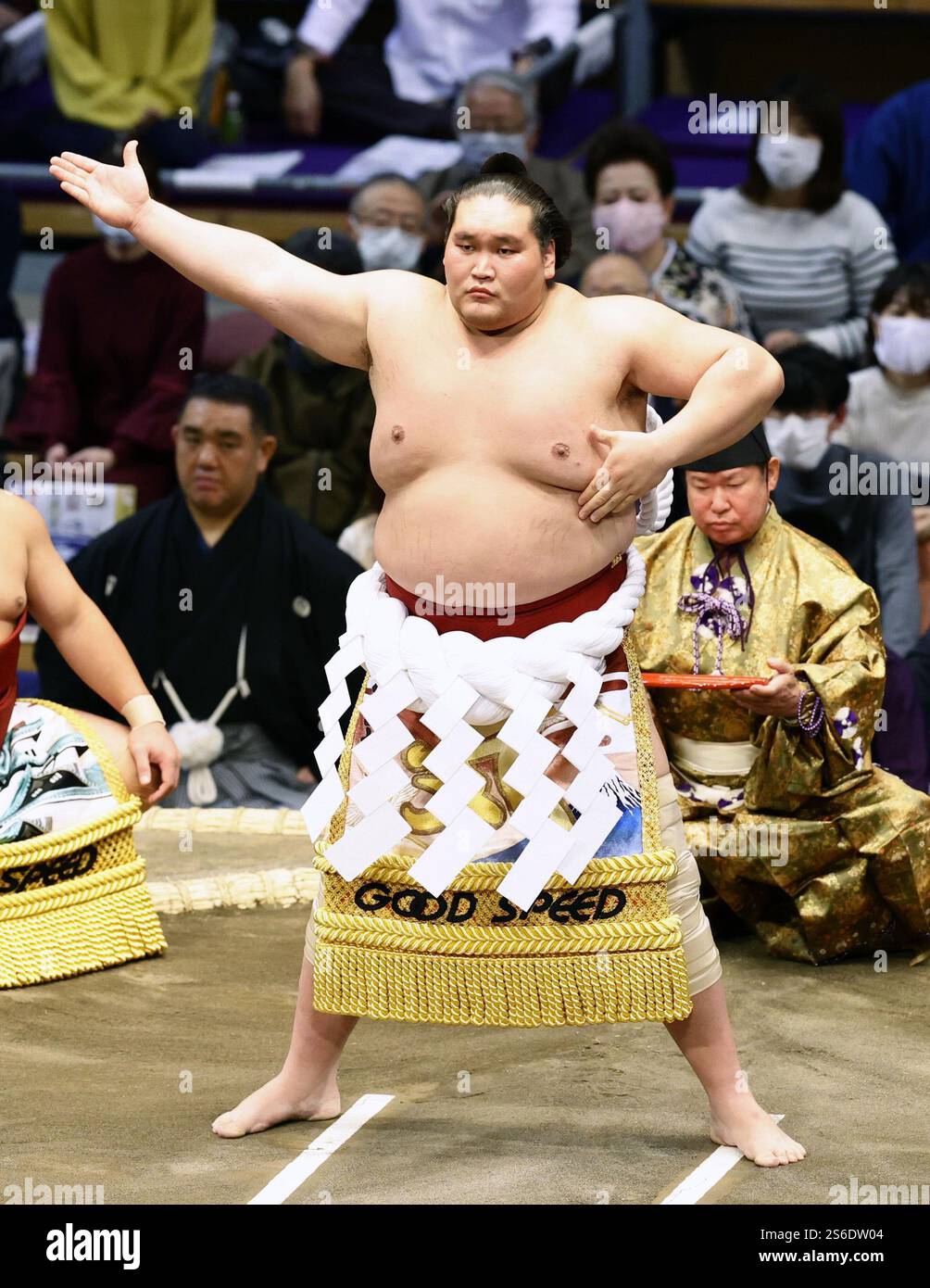 Photo taken on Nov. 14, 2021, shows Mongolian-born sumo grand champion ...