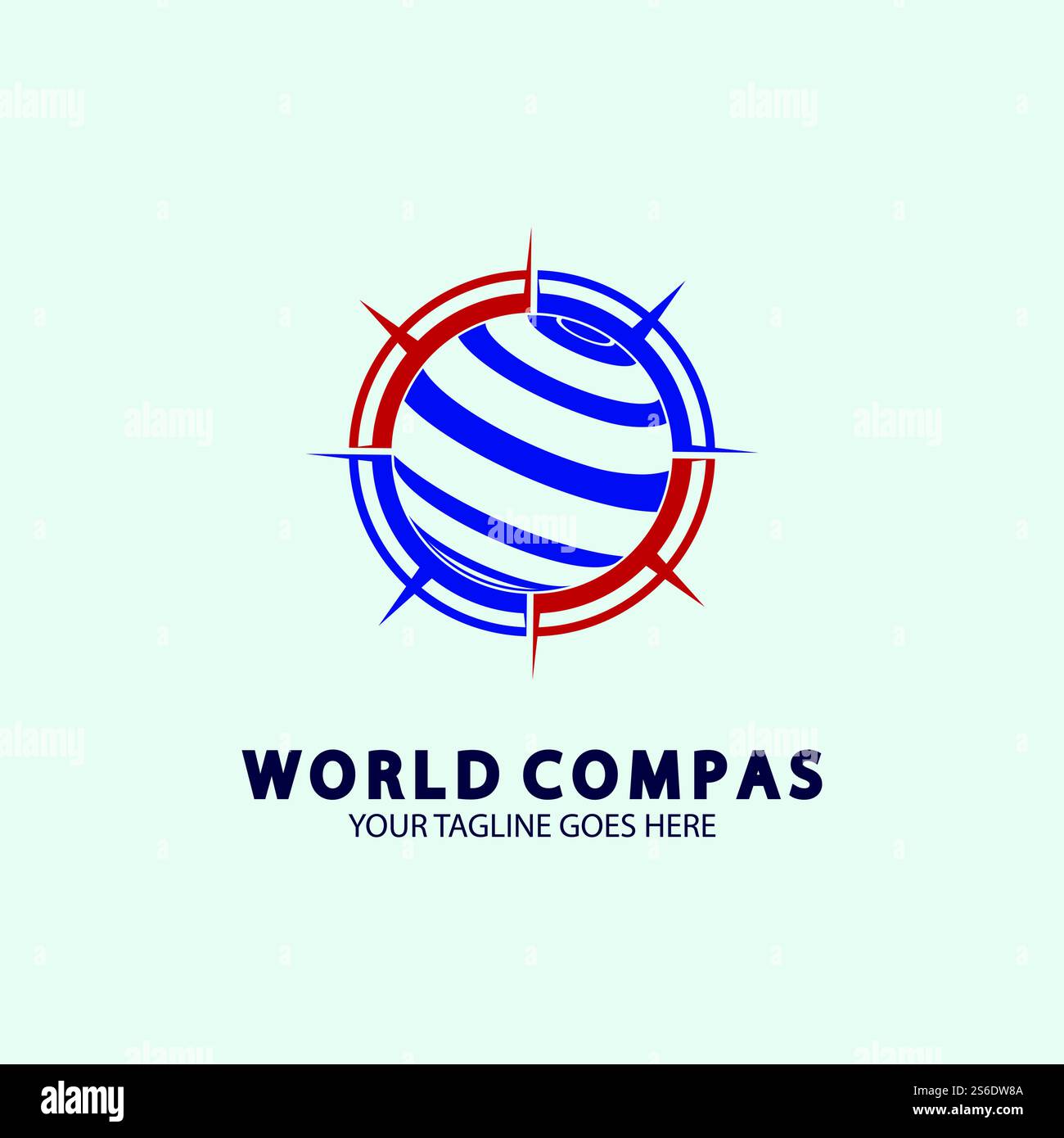 World Compass logo design, world logo concept, compass logo concept ...