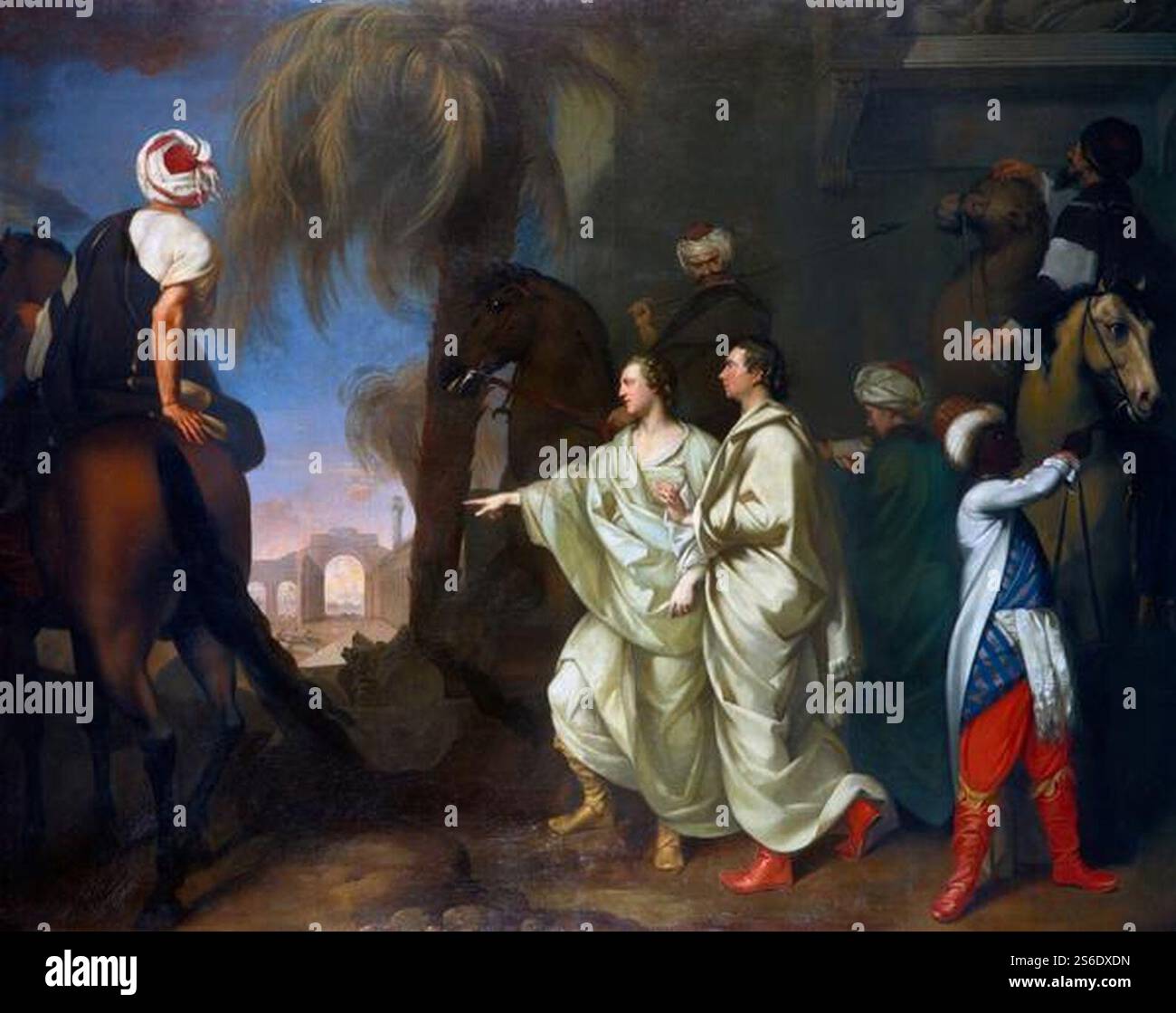 Gavin Hamilton - James Dawkins and Robert Wood Discovering the Ruins of ...