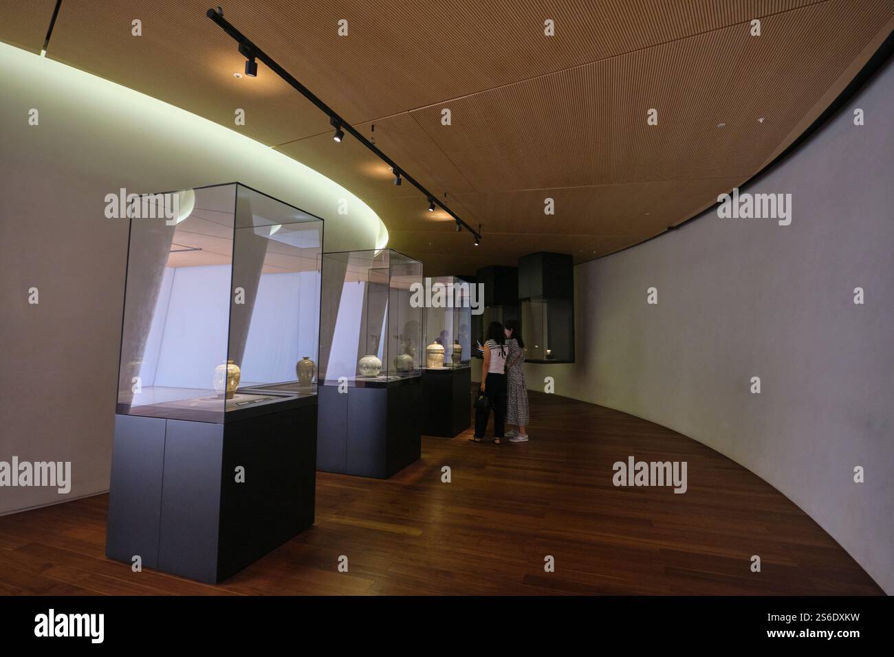 A view of one of the ancient artifact galleries, included Celadon ...