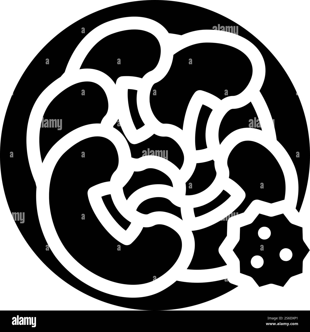 food allergy glyph icon vector. food allergy sign. isolated contour ...