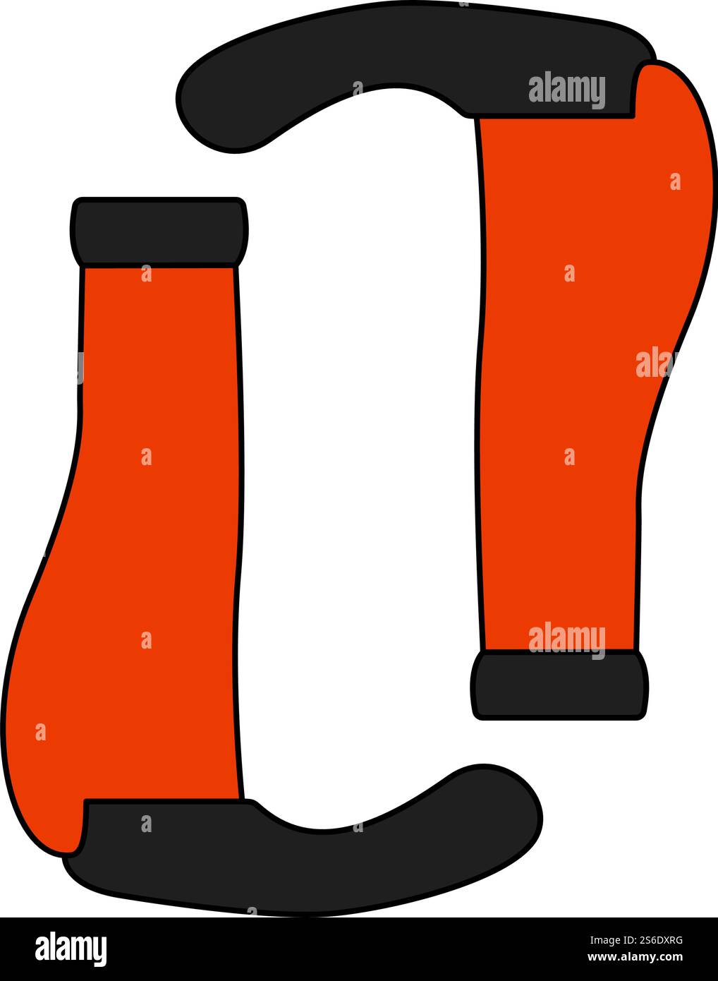 Bike Grips Icon. Editable Outline With Color Fill Design. Vector ...