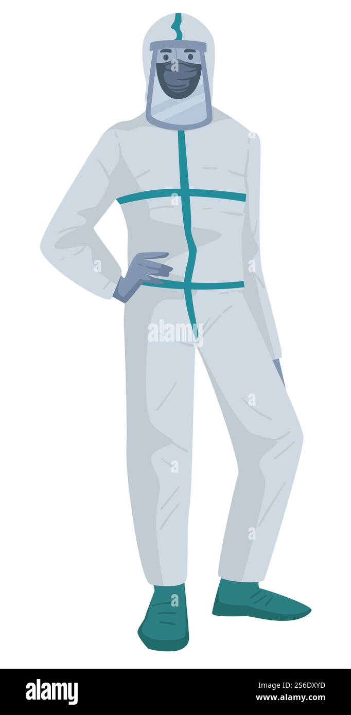 Personage wearing hazmat suit hi-res stock photography and images - Alamy