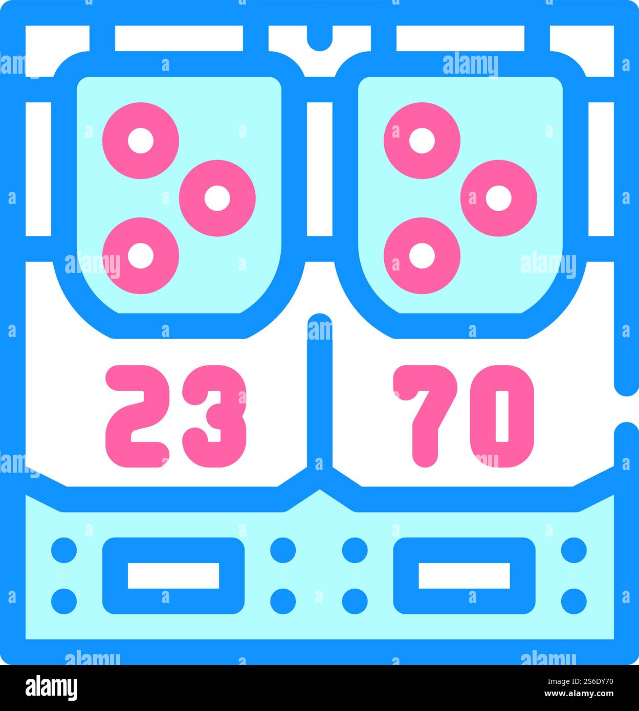 game panel color icon vector. game panel sign. isolated symbol ...