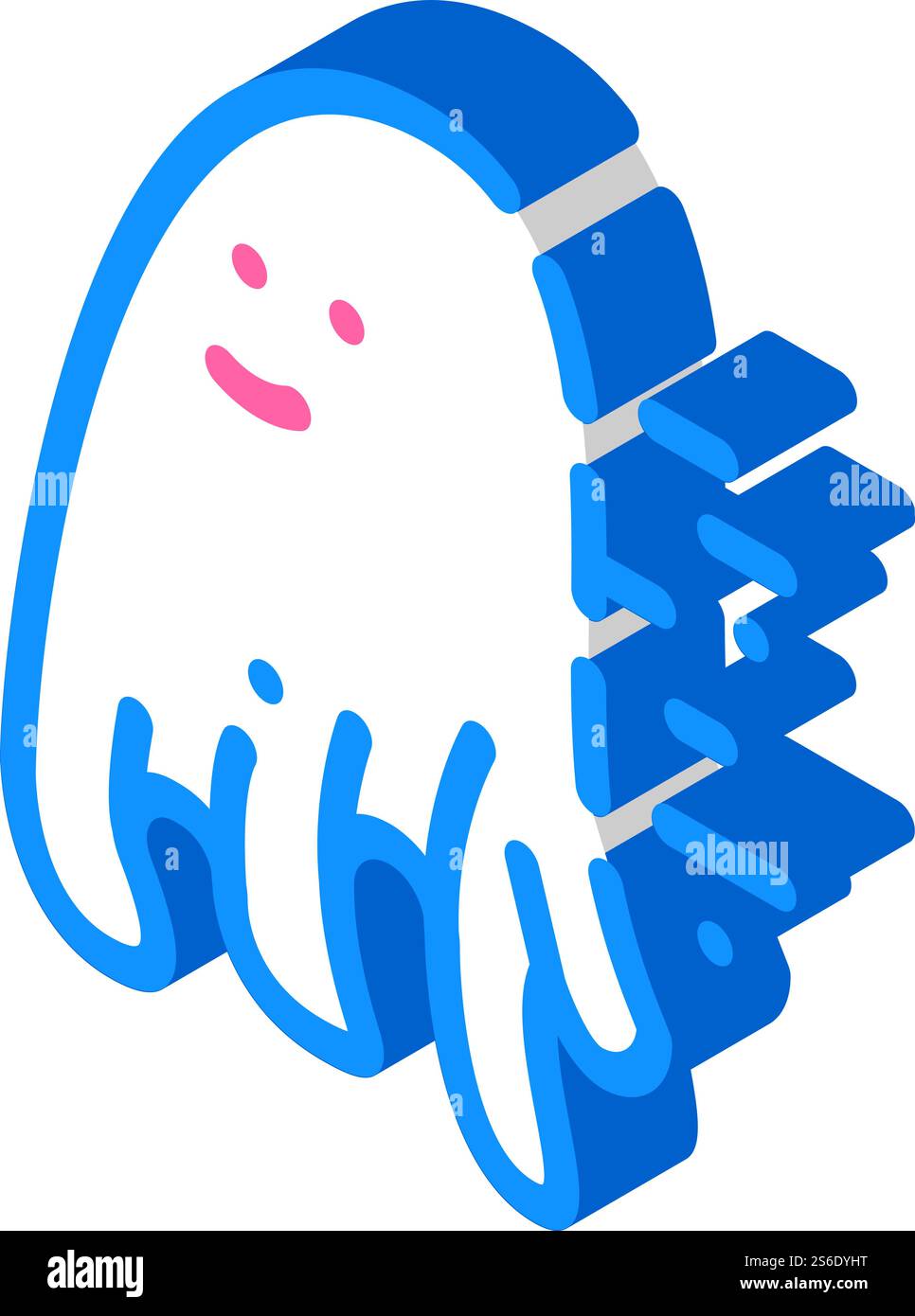 ghost spirit of a dead person isometric icon vector. ghost spirit of a ...